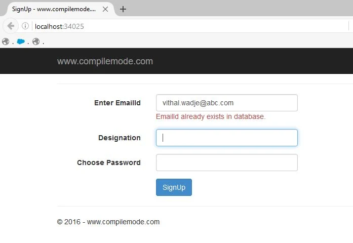 Check UserName Exists or Not instantly In ASP.NET MVC