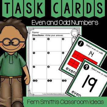 Do You Need Some Odd and Even Number Task Cards to Start On Your Second ...
