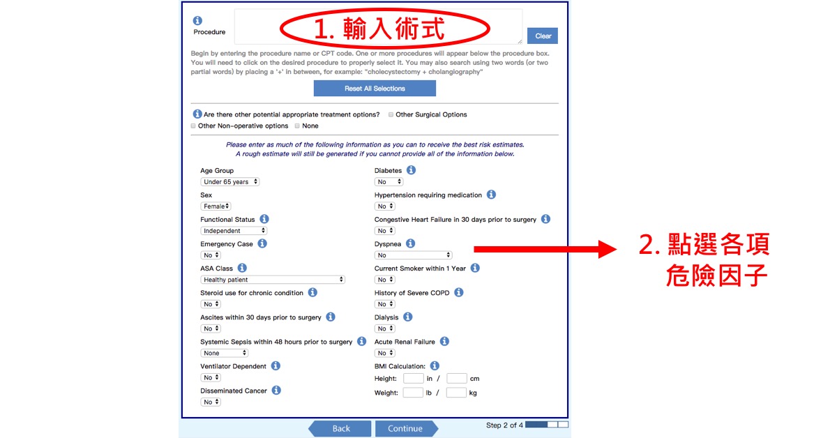 沈士強醫師: 當今最好的手術風險計算器 ACS NSQIP Surgical Risk Calculator