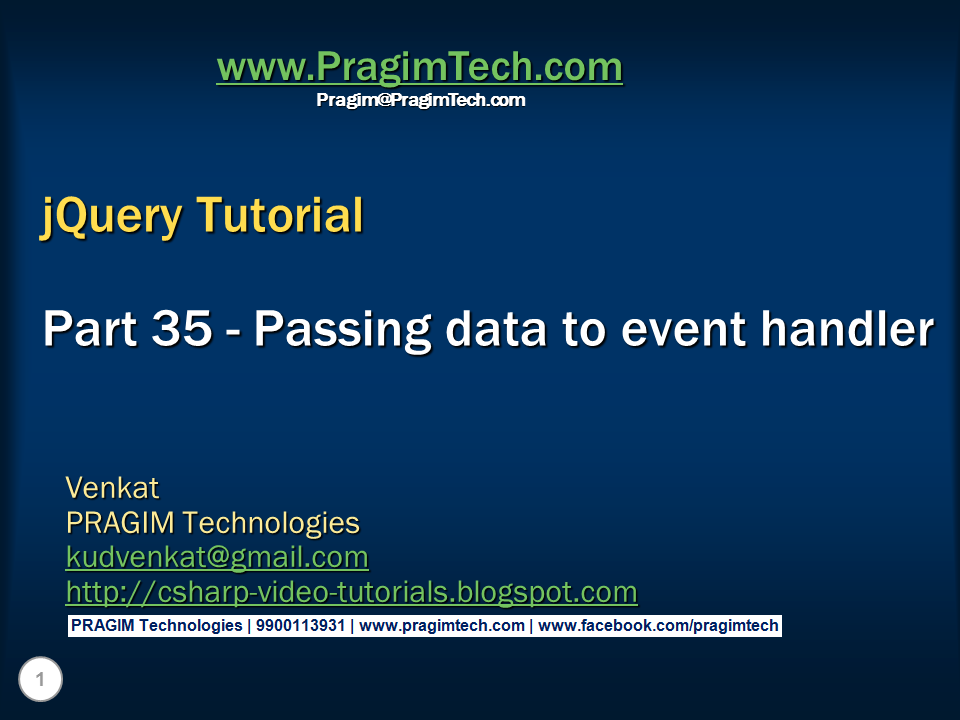 Sql server, .net and c# video tutorial: Passing data to event handler ... Sql server, .net and c# video tutorial: Passing data to event handler ...
