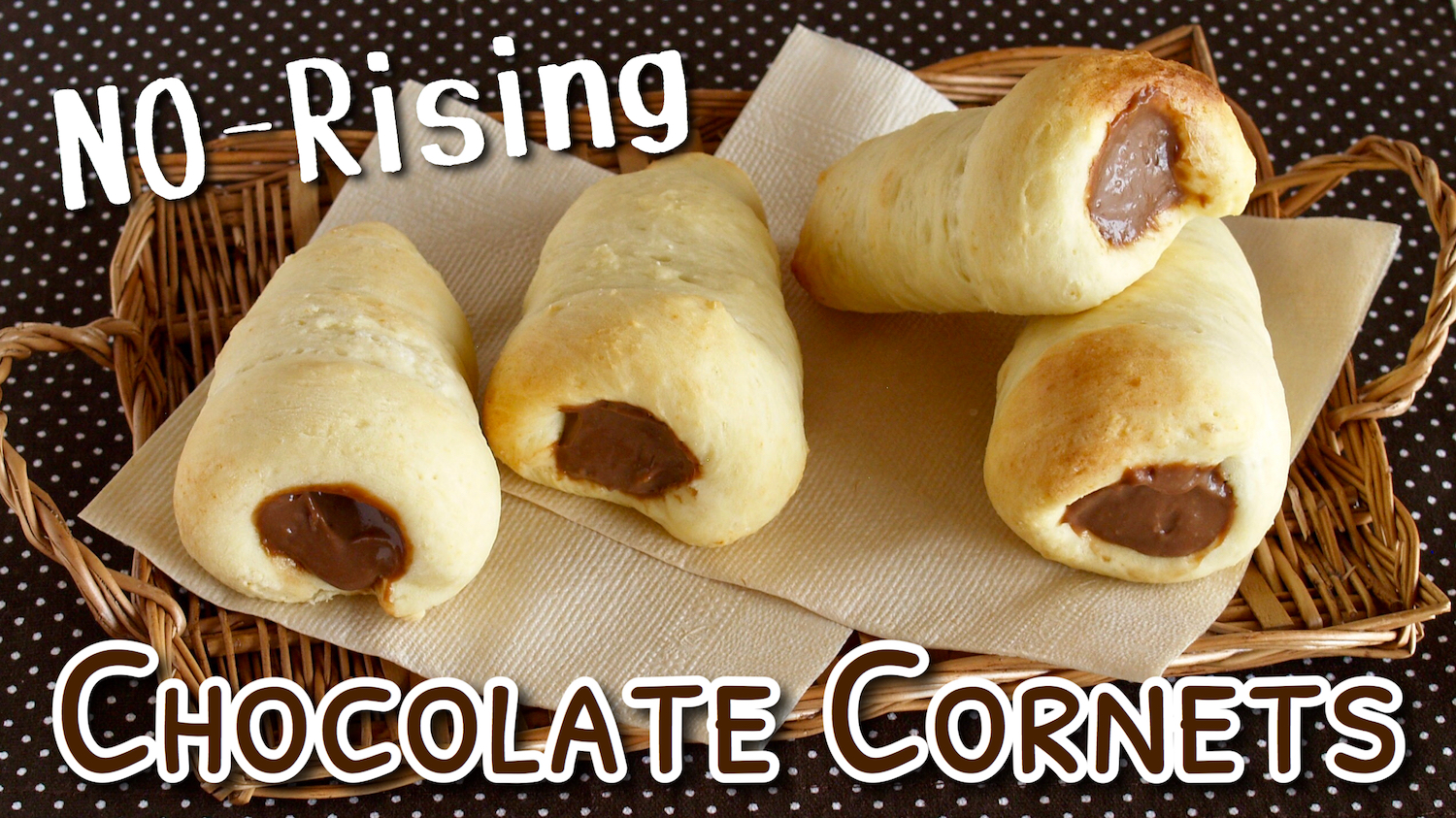 NO-Rising TOFU Chocolate Cornets! EASY Dairy-Free Soy Custard Tofu Buns ...