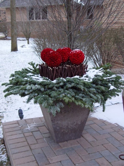 Willow Bee Inspired: Garden Design No. 17 - Winter Outdoor Containers