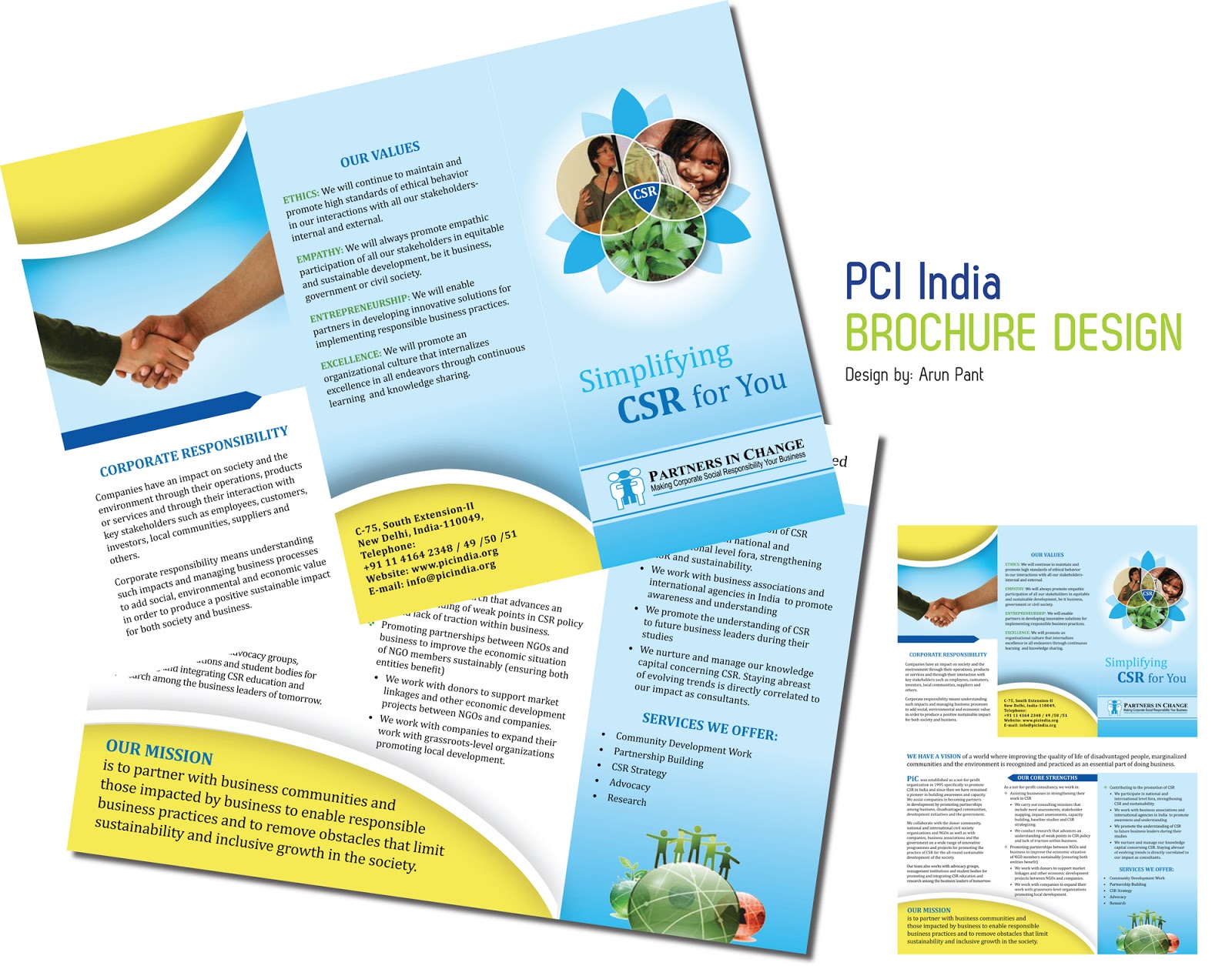 arundesignport15: PCI India Brochure Designs