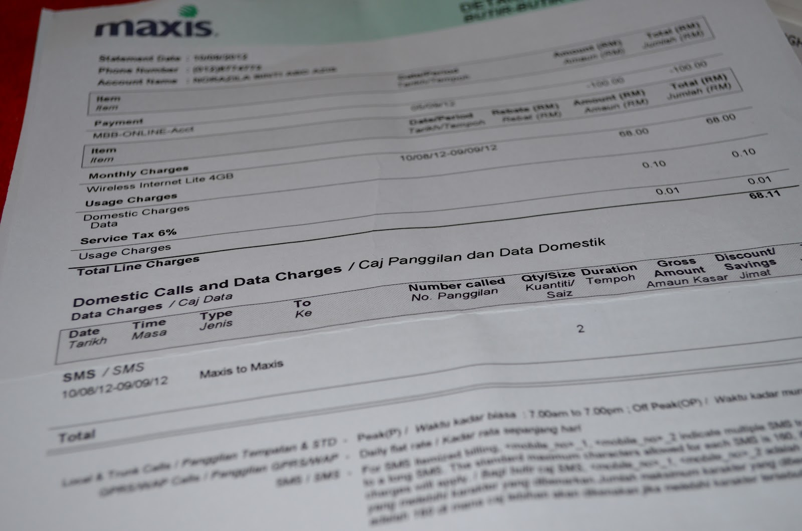 Lirikan Alam: Maxis wireless internet lite 4GB & Streamyx 1MB pakej