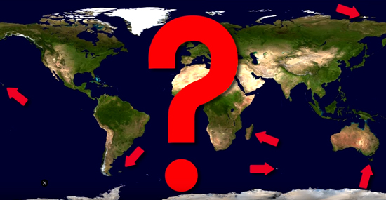 Qual foi o 1º e o último lugar no planeta descoberto pelos humanos?