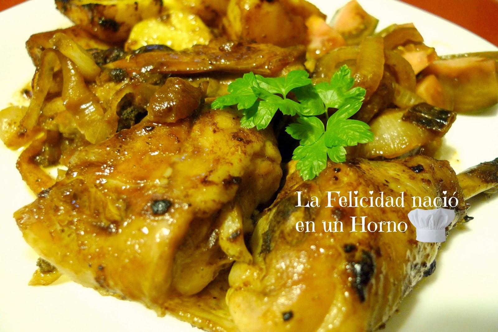 LA FELICIDAD NACIÓ EN UN HORNO: POLLO RÚSTICO AL TOMATE