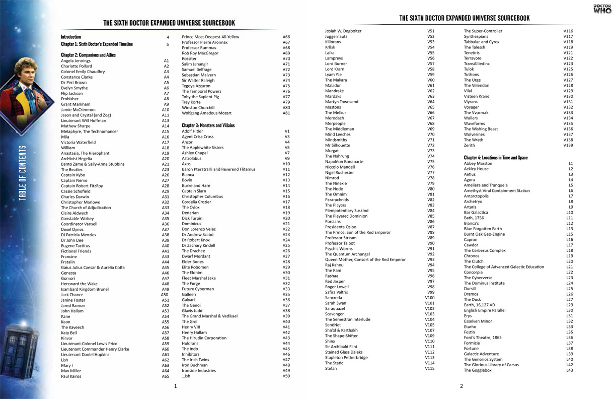 Launched: The Sixth Doctor Expanded Universe Sourcebook