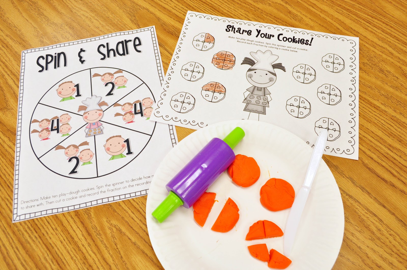 Mrs. Ricca's Kindergarten: Yummy Fractions! {Freebie}