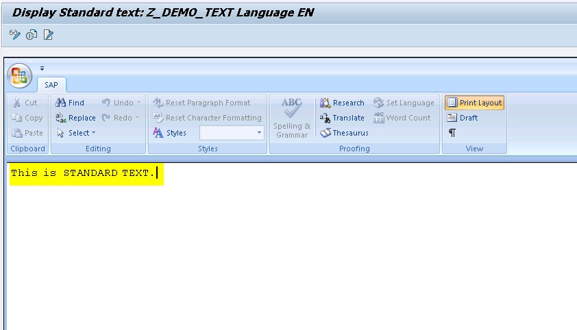 Sap Abap Sap Ui5 Sap Fiori Read Standard Text Using Readtext Function Module