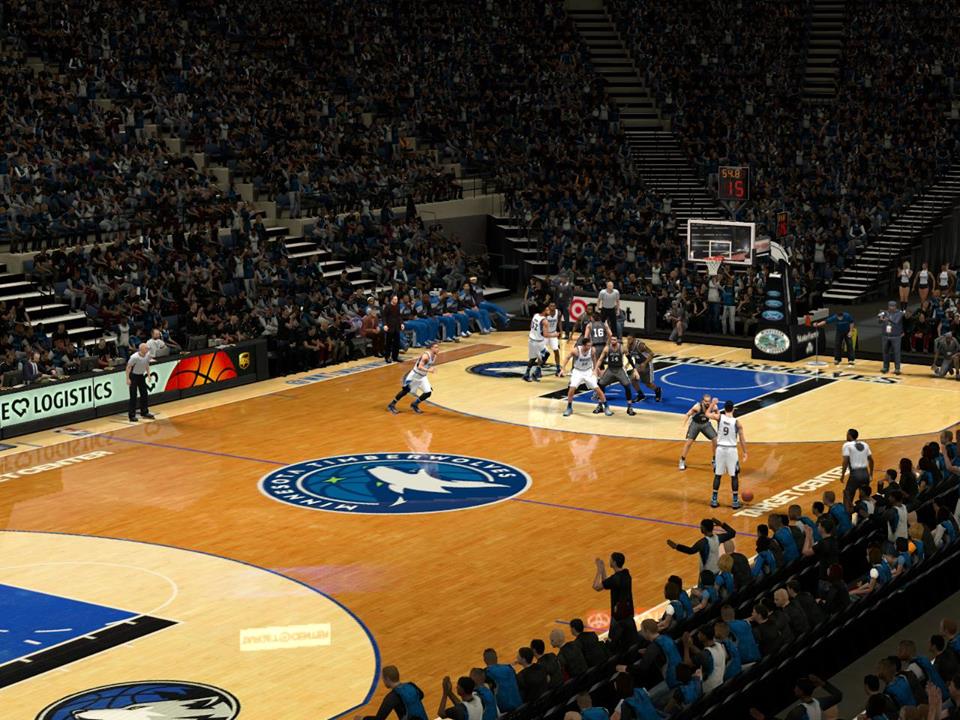 Minnesota Timberwolves Court w/ New Logo [FOR 2K14]