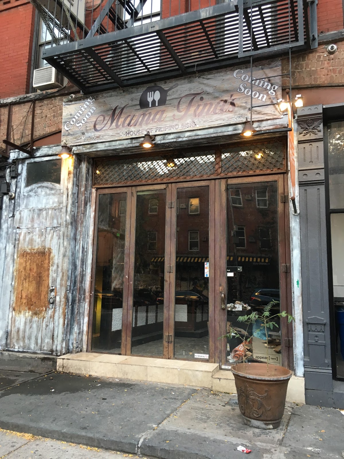 EV Grieve: Mama Fina's signage arrives on Avenue A