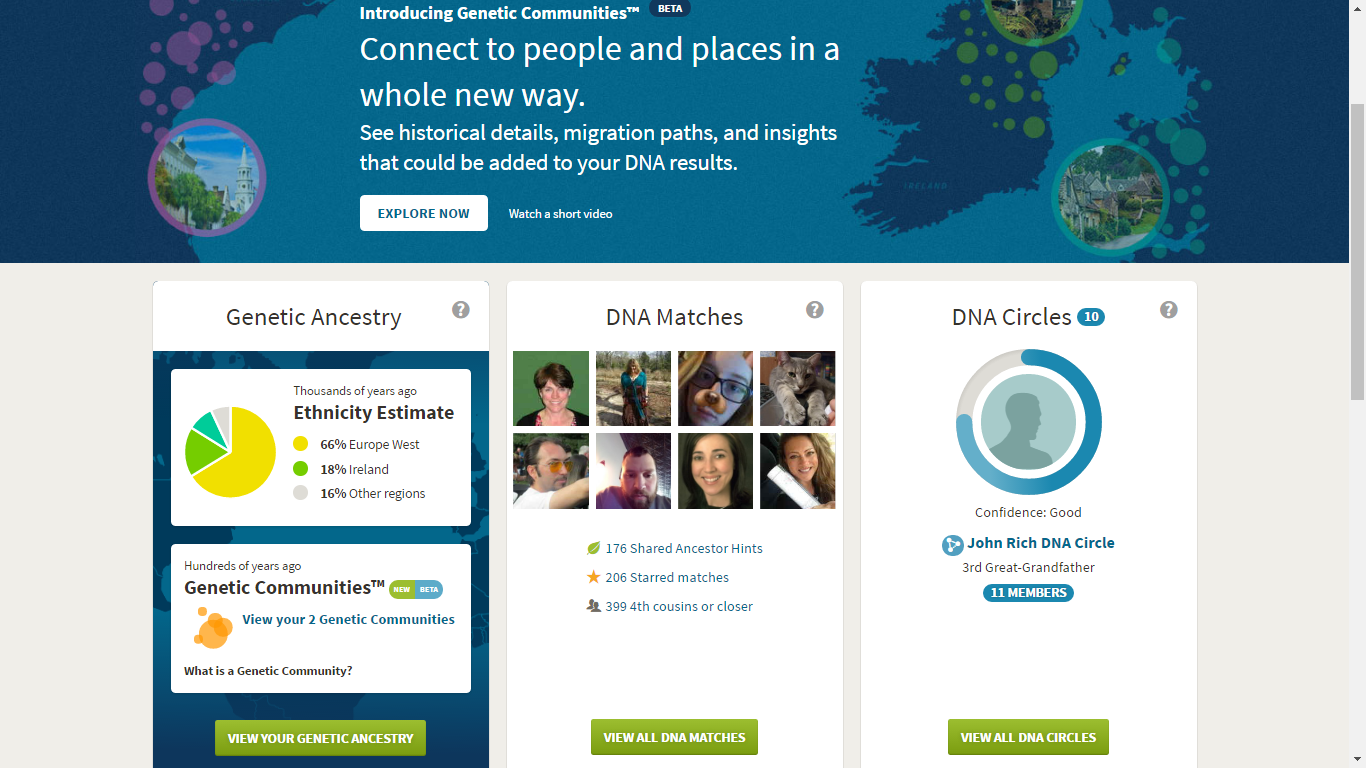 Genea-Musings: First Take on AncestryDNA Genetic Communities