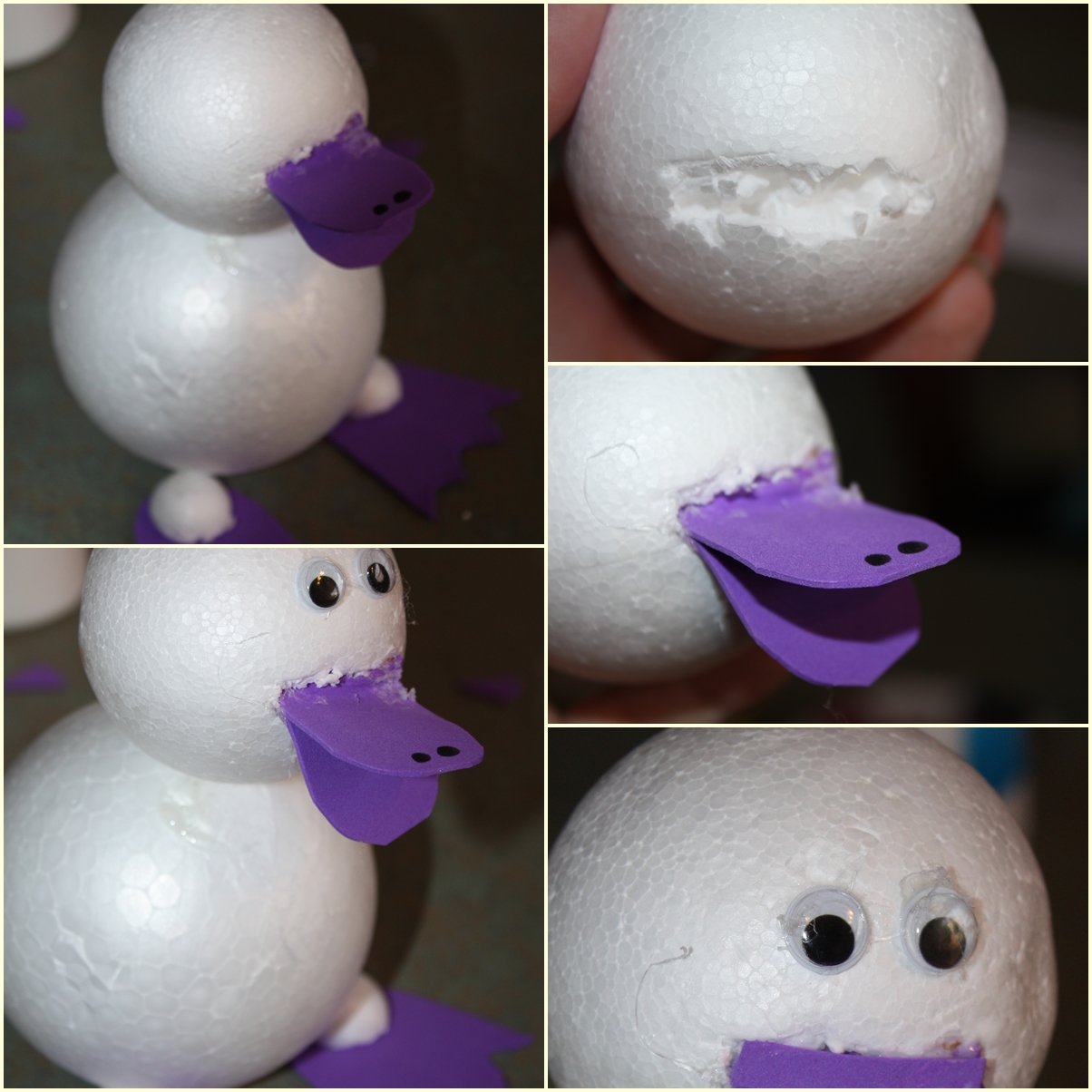 Kids Love Craft Polystyrene Styrofoam Ball Ducks kids-love-craft-polystyrene-styrofoam-ball-ducks