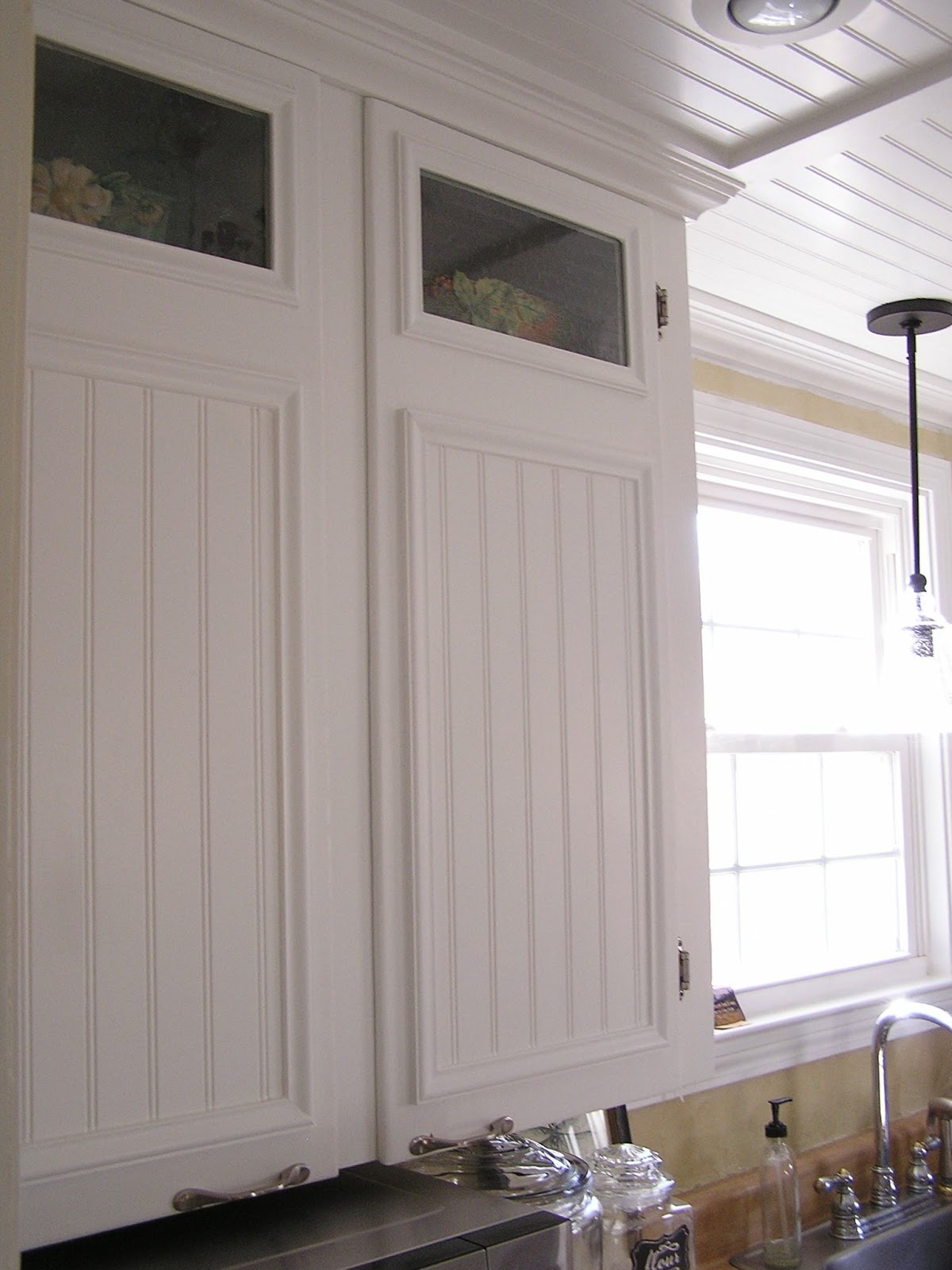 StyleWise: Old Cabinets And Ceiling Get New Life-Kitchen Project Update