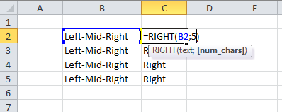 Fungsi Rumus LEFT, MID dan RIGHT di Excel ~ Anak Kantoran