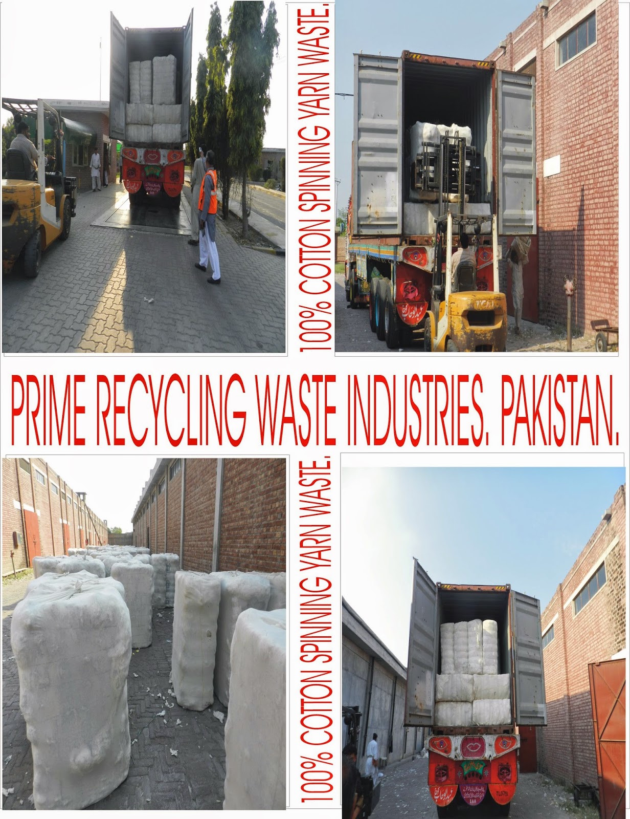 PRIME RECYCLING WASTE INDUSTRIES.PAKISTAN: TEXTILE WASTE, COTTON WASTE ...