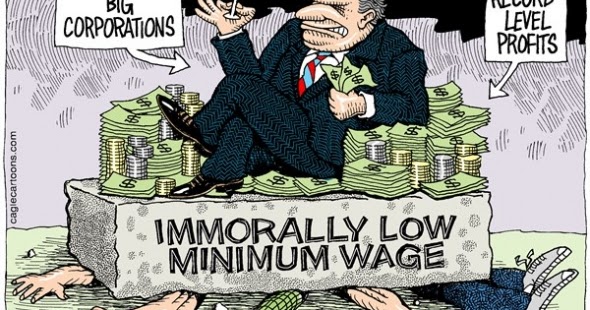 Raise The Minimum Wage: Political Cartoons
