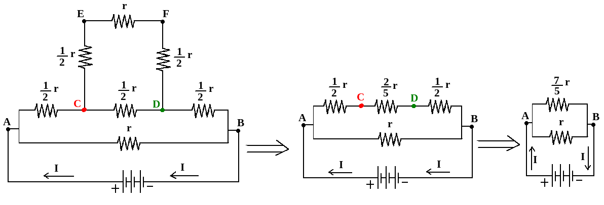 Physics 12: How to Find Equivalent Resistance of Resistor Cube?