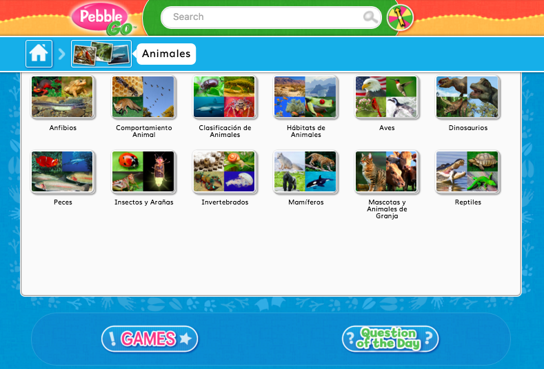 The Library Voice: PebbleGo Animales, Capstone's First Spanish Language ...