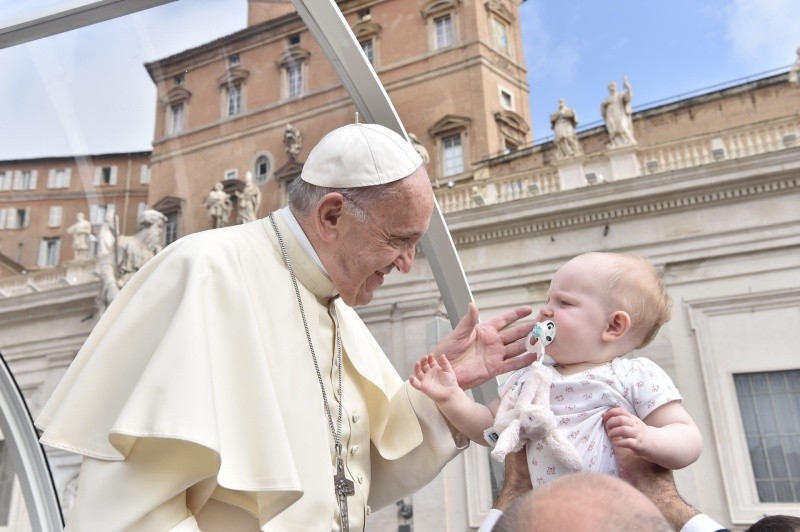 Pope Francis "... from the moment of baptism. We are forever, Reborn ...