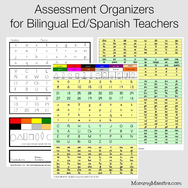 Mommy Maestra: Assessment Organizers for Bilingual Ed & Spanish Teachers