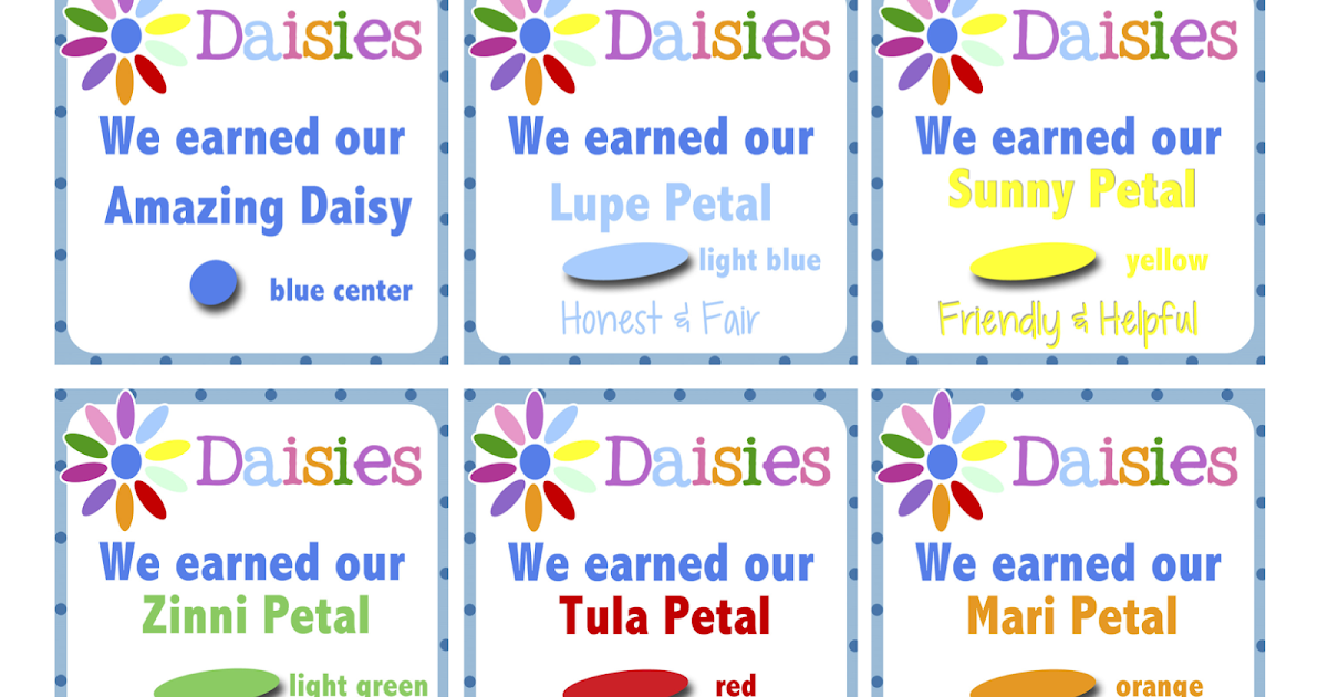 Girl Scout Daisy Petal Template