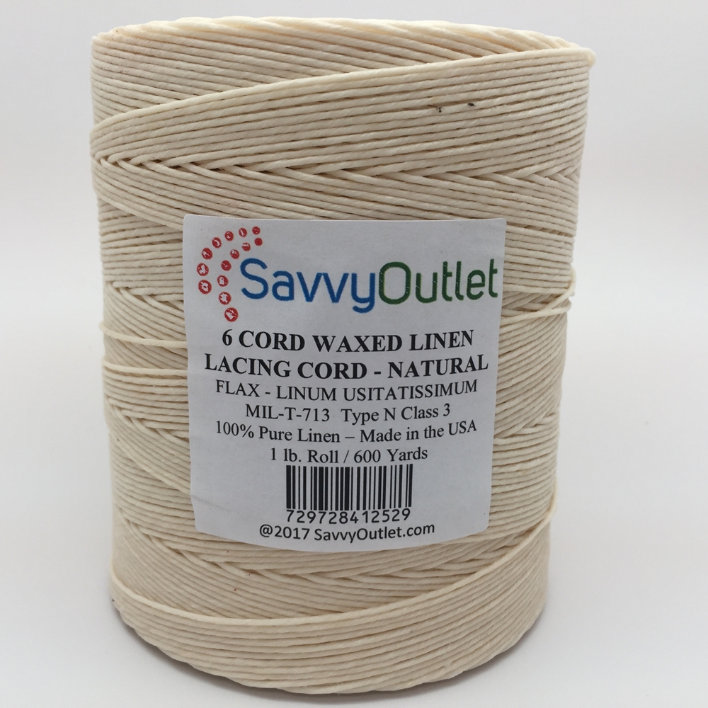 The Boxer Report: SavvyOutlet Natural 6 Cord Waxed Linen Lacing Cord ...