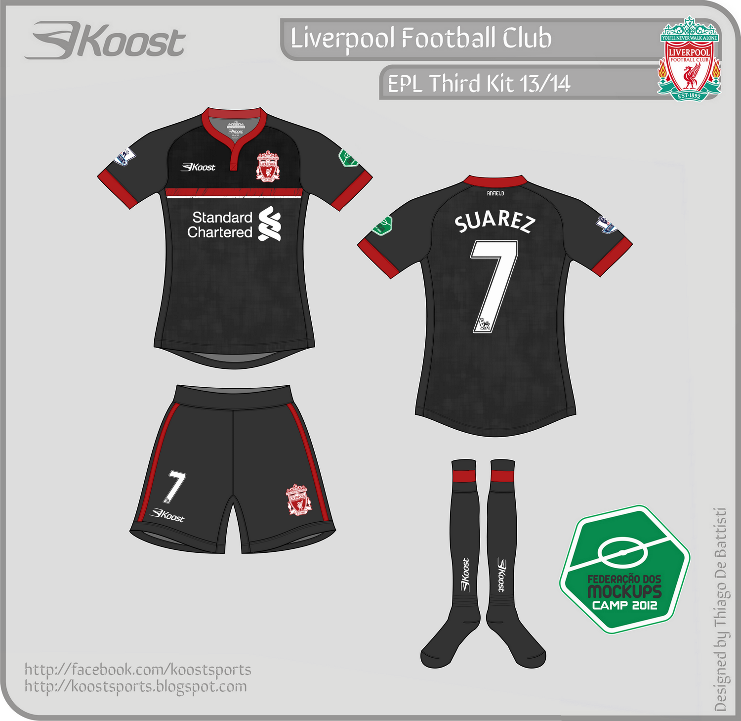 Campeonato de Mockups Camisetas de Futebol: 42º Campeonato - Liverpool