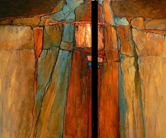 CAROL NELSON FINE ART BLOG: Geological Abstract Painting, "Terra Firma ...