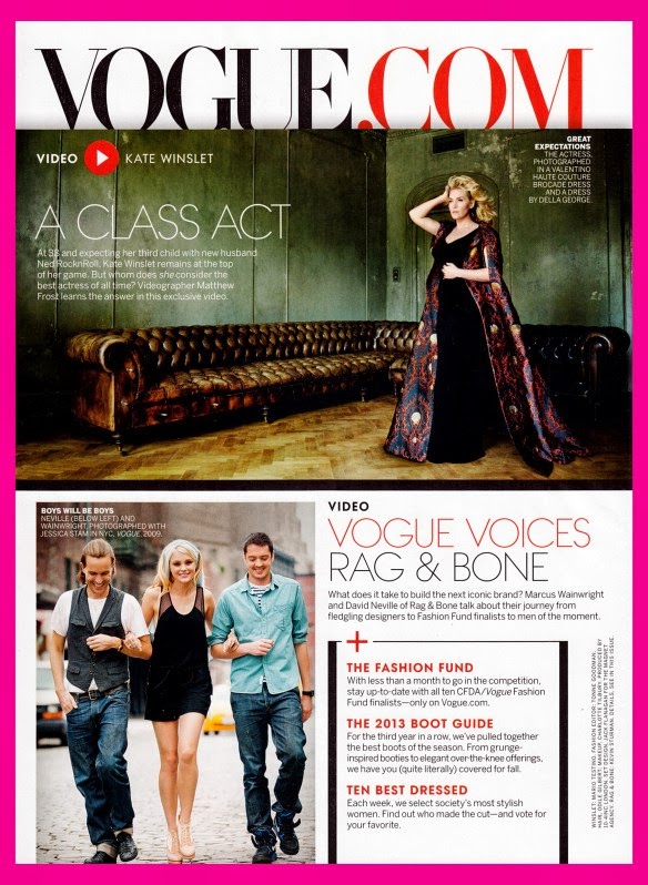 Kate Winslet – Vogue USA Magazine November 2013 - Magazine-Photoshoot ...