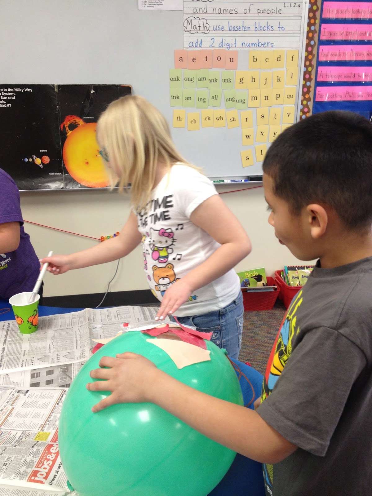 Fantabulous First Grade Fun : Paper Mache Planets
