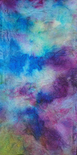 Ginger Wilson: Puddle painting fabric