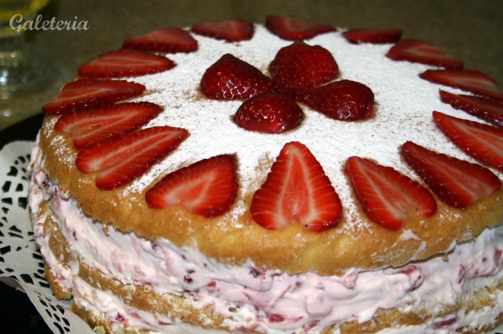 Genovesa con fresas | Galeteria: recetas de cocina