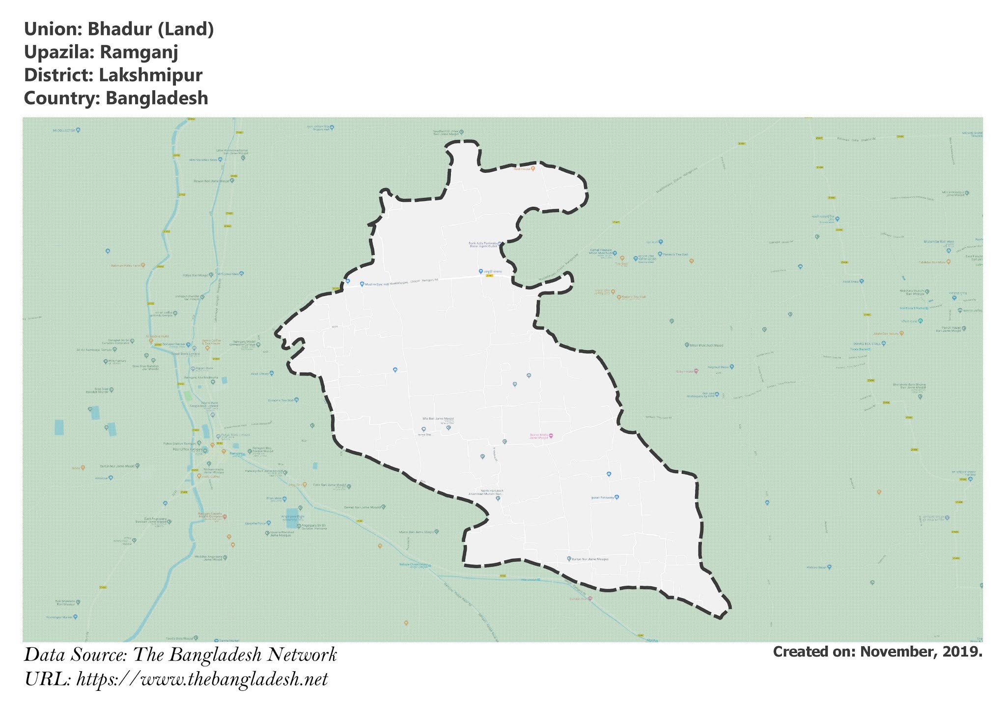 Bhadur Union, Lakshmipur