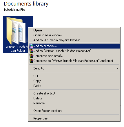Cara Membuat Dan Menjadikan File dan folder Menjadi Berkas RAR atau Zip ...