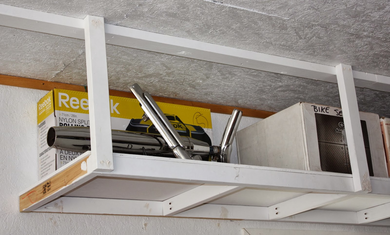 Artsybuildinglady: Garage Storage: Look up!