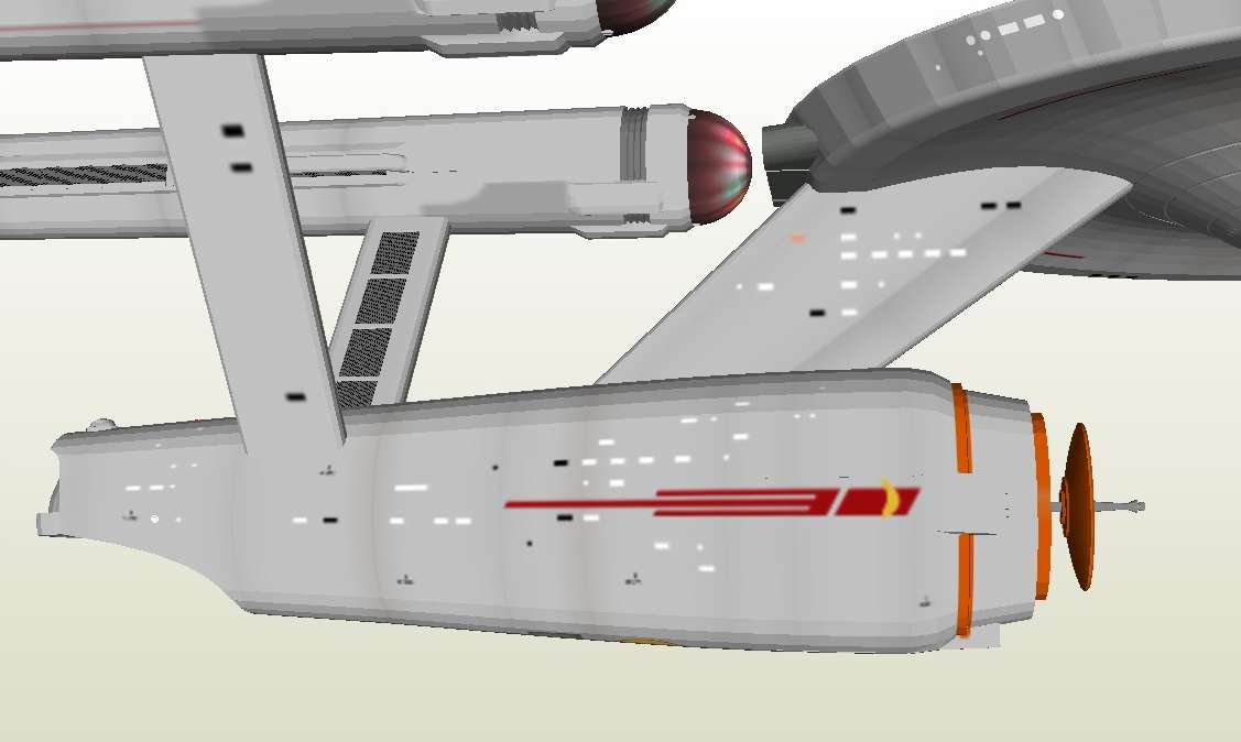 KirkTrekModeler's Model Blog: 350th Scale 1st Pilot "The Cage" Enterprise
