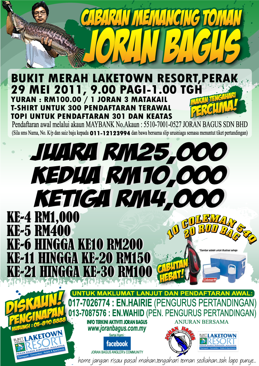 DAYANA GRAPHIC: POSTER PERTANDINGAN MEMANCING DI BUKIT MERAH LAKETOWN ...