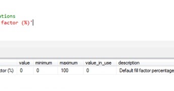 Microsoft Business Intelligence: Fill Factor in sql server