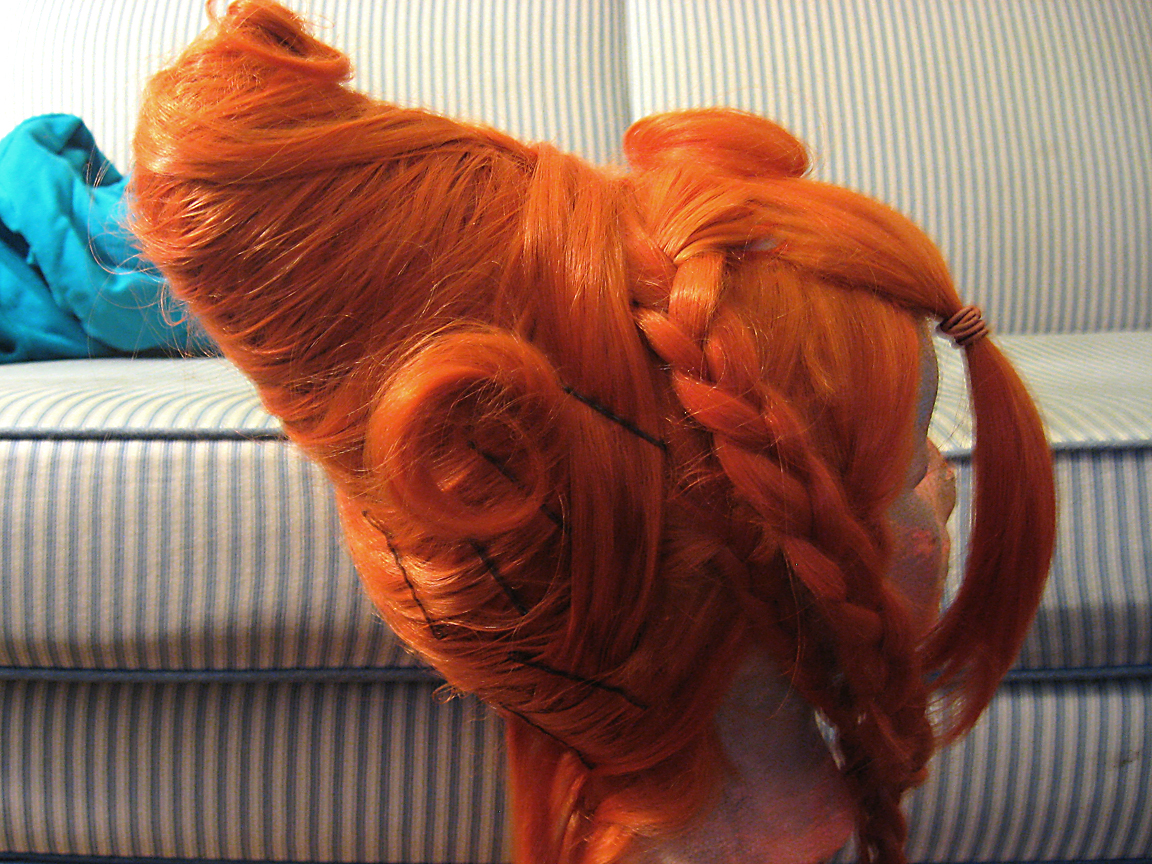 Kilayi's Cosplay: Flame Princess wig progress/information