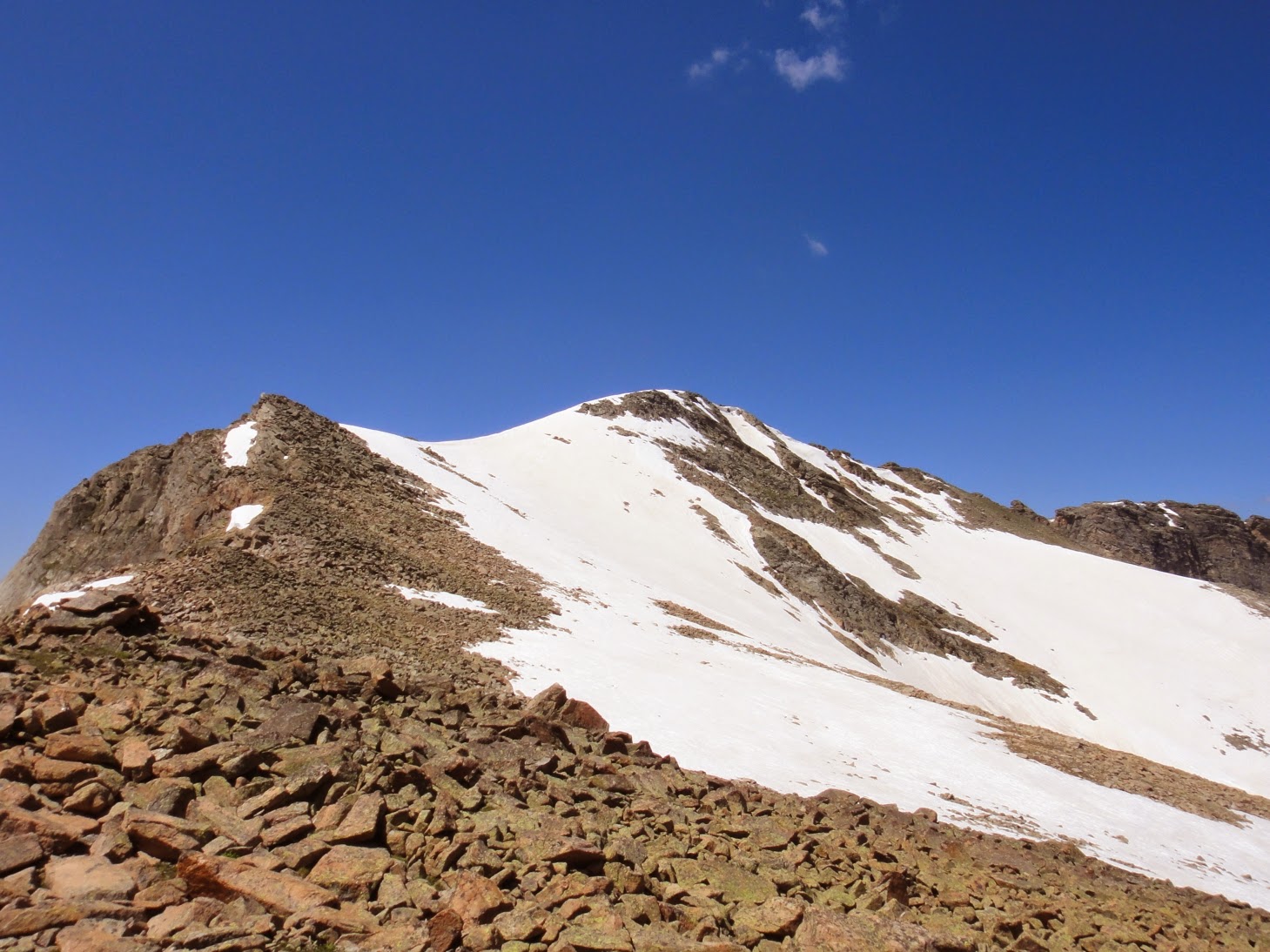 Hiking Rocky Mountain National Park: Snowdrift Peak and its lakes.