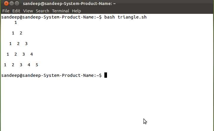 Print Triangle Of Numbers Using Shell Script In Linux Unix It S All About Linux