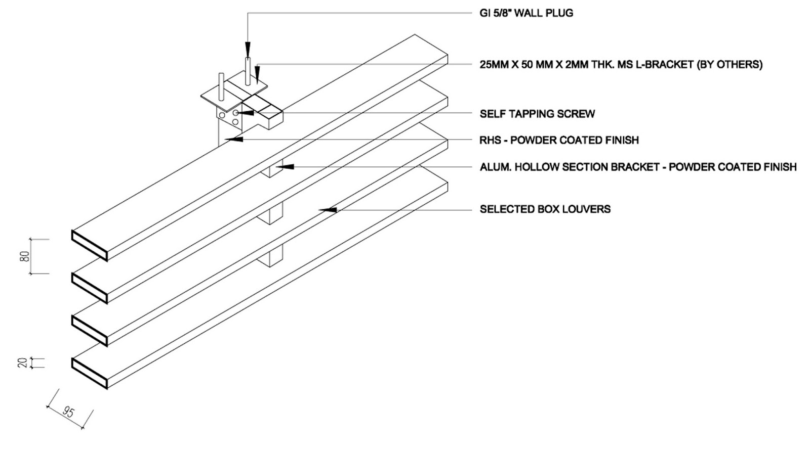 Space Products Sdn Bhd: Series 7 - 720 Box Louvers and Metal Lattice