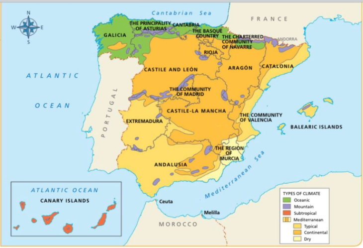 Social Science 6 camposoto: The climate and vegetation of Spain