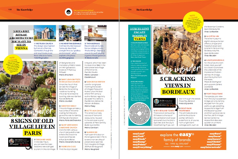 'Five cracking views in Bordeaux' listicle in easyJet Traveller ...