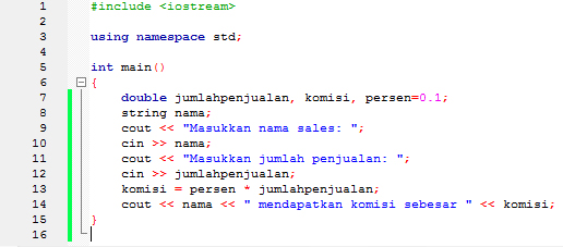 Beberapa Contoh Program Dengan C Codeblock