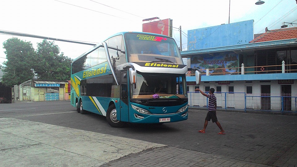 Penampakan Perdana Bus Tingkat PO Efisiensi Jetbus 2 SDD Adiputro Terbaru