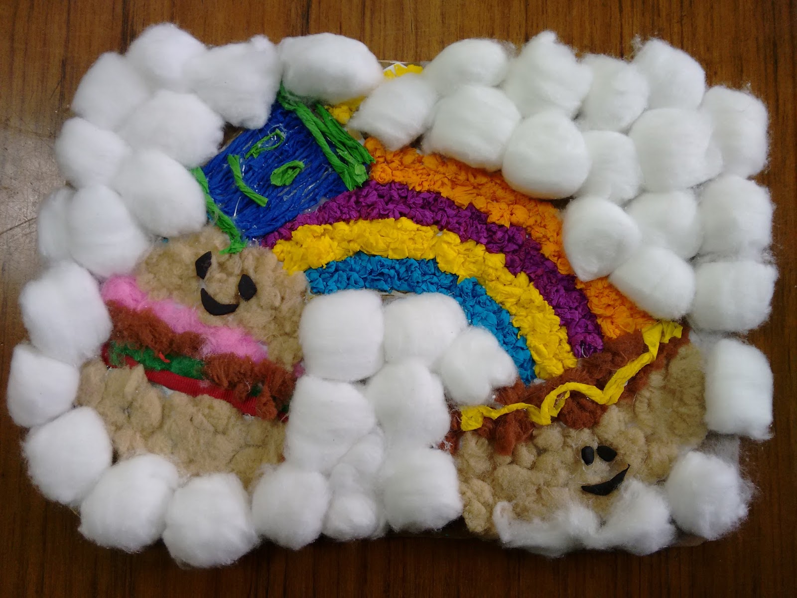 ¡Manualidades del Colegio El Salvador!: Collages con texturas 2