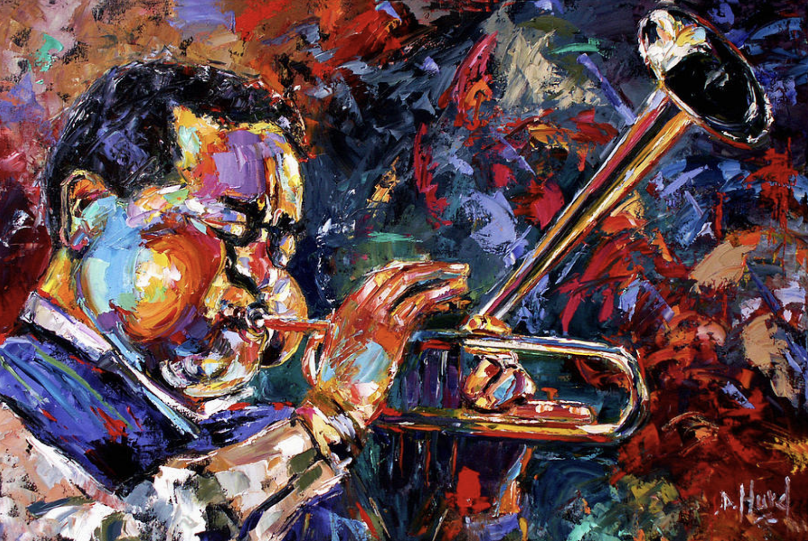 Daily Painters Abstract Gallery: Abstract Jazz Painting Music Art ...