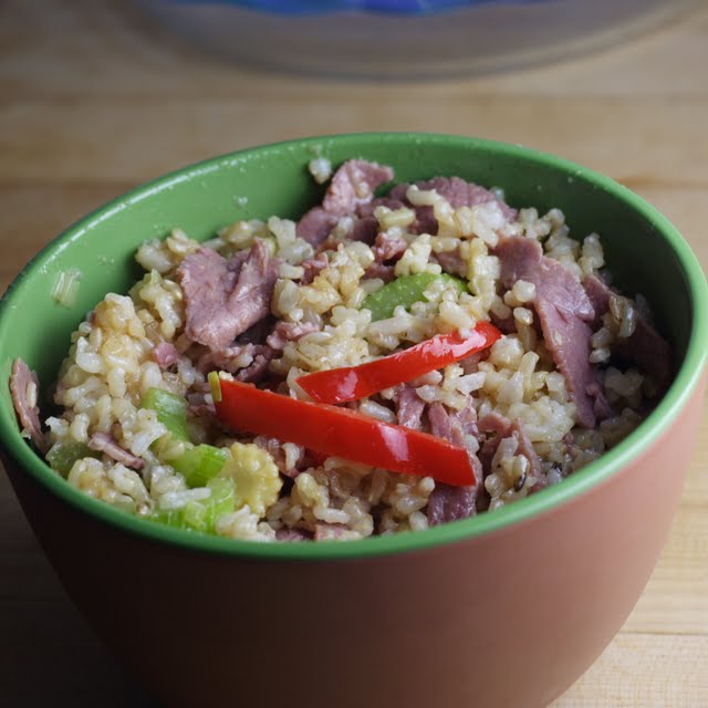 Corned Beef and Rice Stir Fry ~ Kosher Cooking for Ordinary People